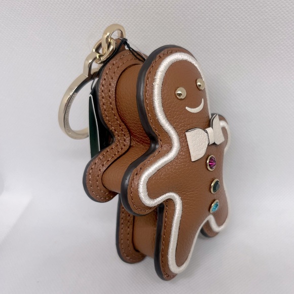kate spade | Accessories | New Kate Spade Gingerbread Man Leather Key ...